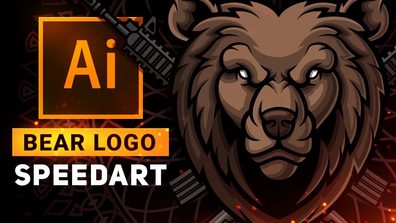 Vector Bear Illustration | Speed Art