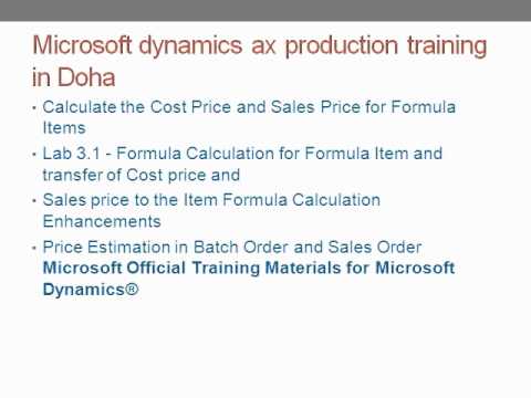 microsoft dynamics ax 2012 production training |live video training