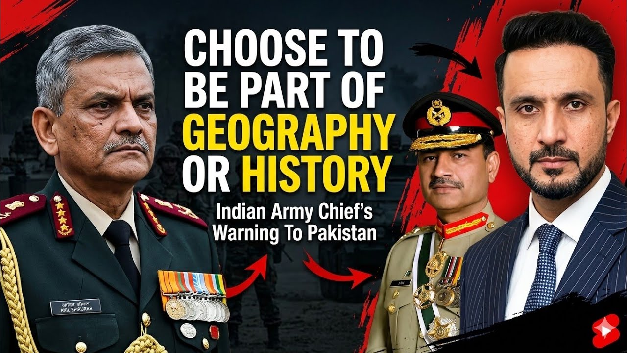 ‘Choose To Be Part Of Geography Or History’ Indian Army Chief’s  Warning To Pakistan