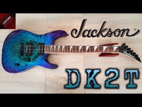 Jackson DK2T Dinky Pro Eerie Dess Swirl 2006 Made in Japan guitar close up video demonstration