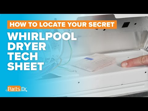 How to locate the Wiring Diagram Schematic Tech Sheet on your Whirlpool Maytag Amana Dryer