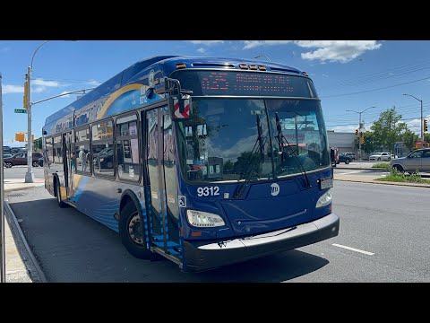 MTA Bus || 2024 New Flyer XD40 #9312 on Q35 Departing Flatbush Avenue/Avenue U