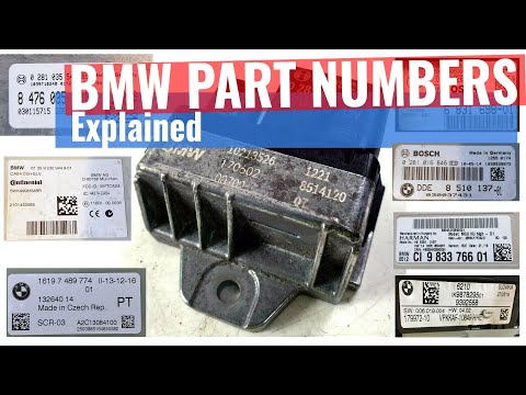 How to Read - BMW Part Numbers