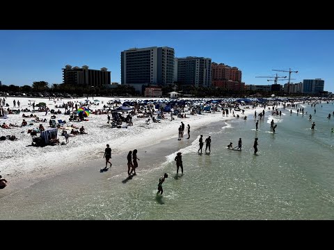 Clearwater Beach, Florida Spring Break LIVE Exploring (March 16, 2023)