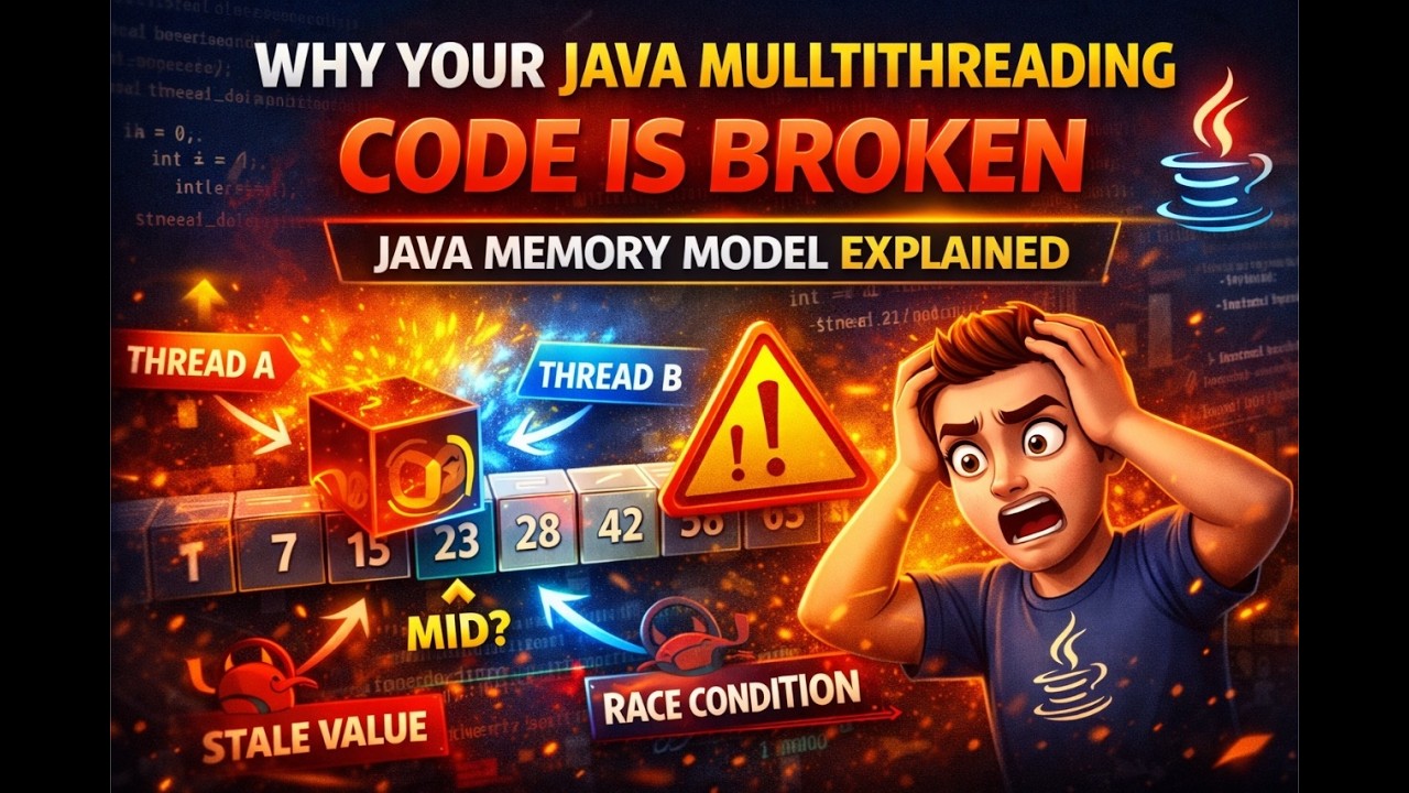Why Your Java Multithreading Code Is BROKEN (Java Memory Model Explained)