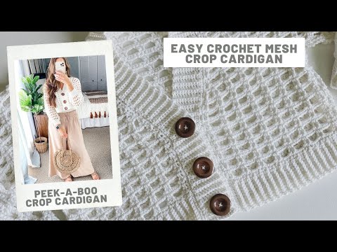 Crochet a Cardigan - Easy Crochet Crop Cardigan