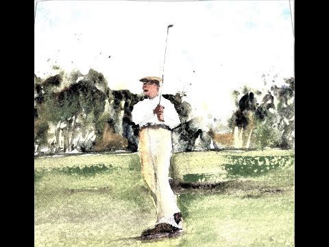 Professional Golfer Figure Painting in Watercolor - with Chris Petri