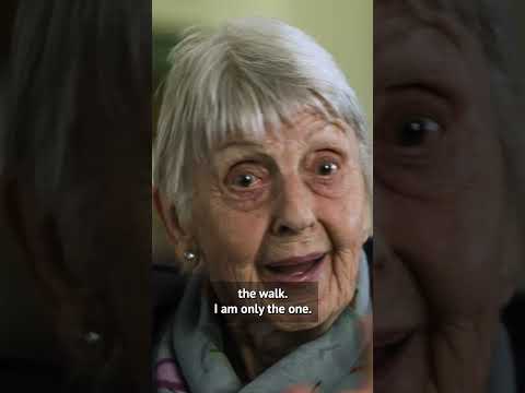 92-year-old describes her morning walk 🐿️ #JoyRidePBS #shorts