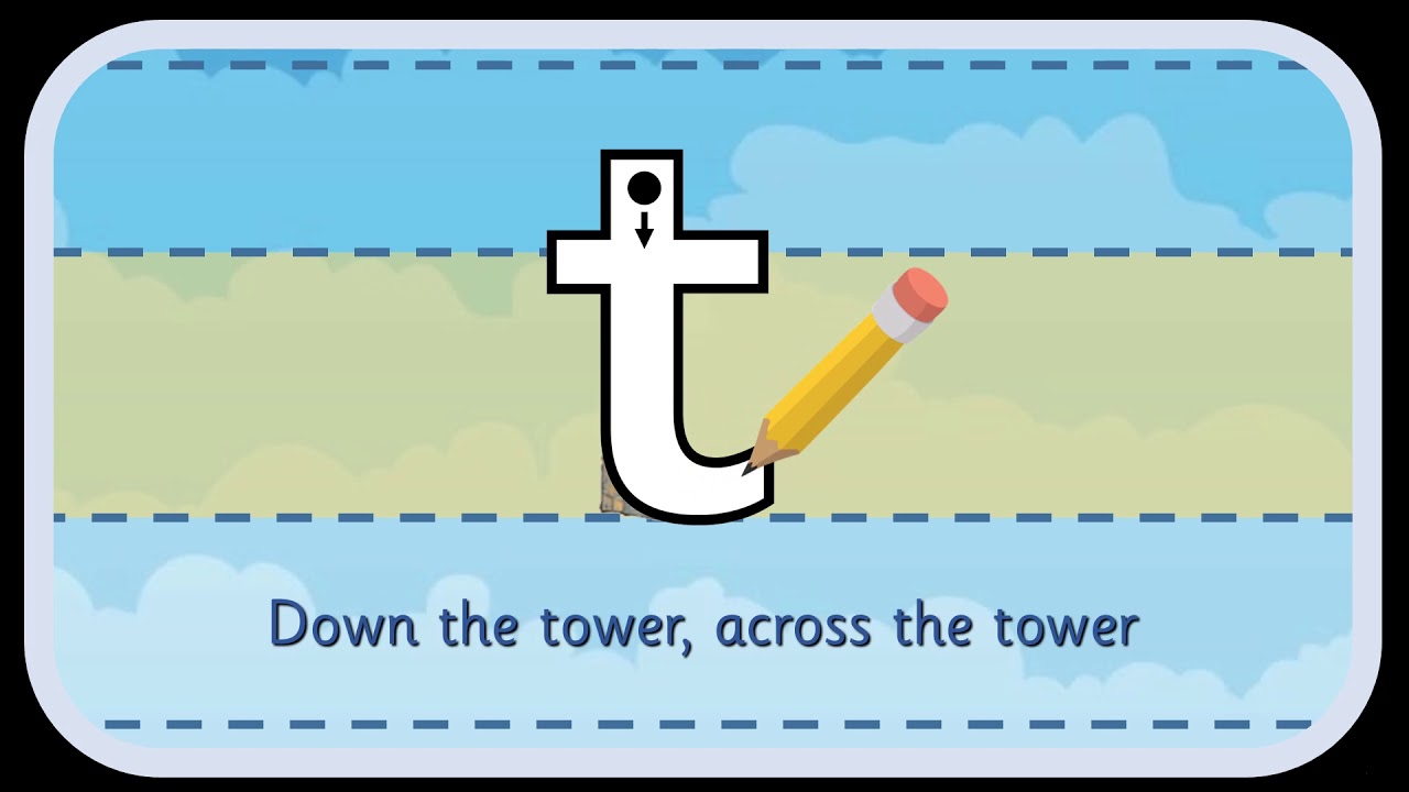 't' letter formation
