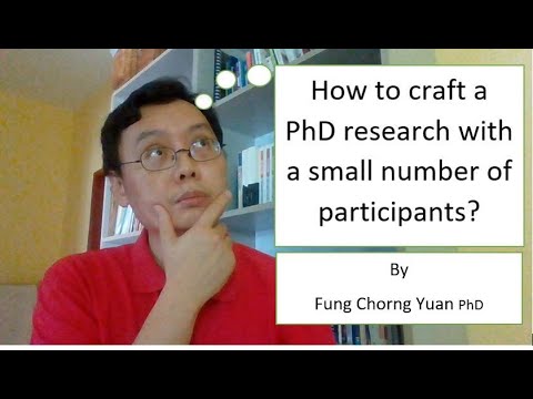 How to craft a PhD research with a small sample size
