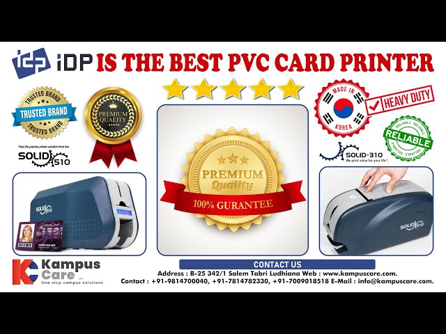Pvc Id Card Printer - IDP Solid 510D Double Side PVC ID Card Printer ...