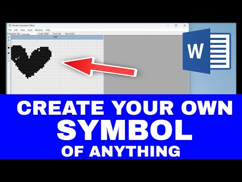 How to Draw & Create Your Own SYMBOL / CHARACTER in WORD