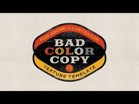 Tutorial: Bad Color Copy Texture Template for Illustrator