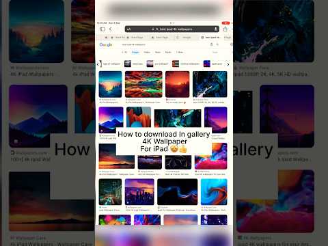 How To Download In Gallery 4K Wallpaper For IPad | #shorts #tricks #wallpaper #iphonewalididi