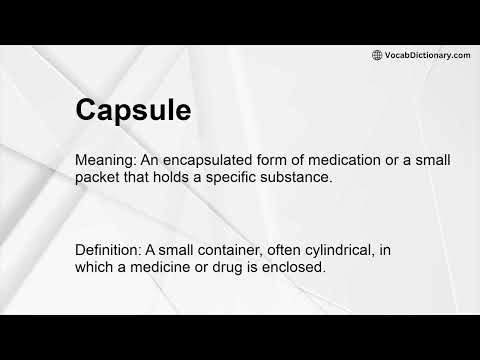 Capsule Meaning