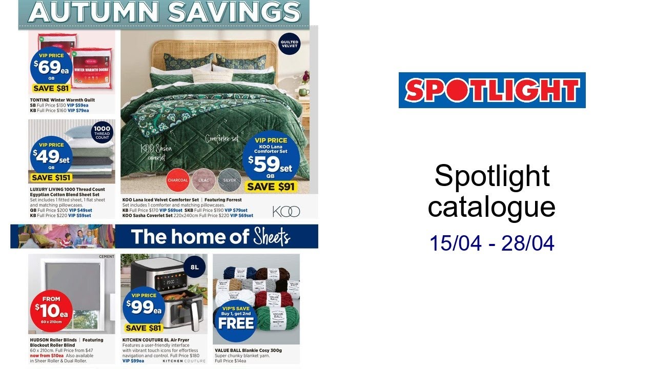 Spotlight catalogue  15/04 - 28/04