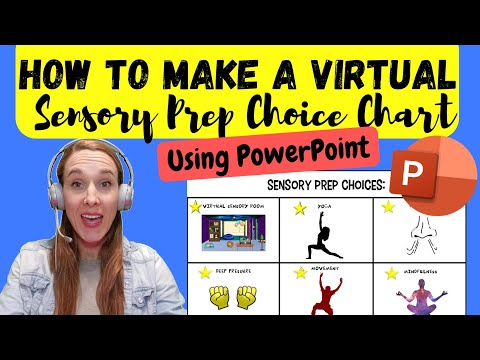 How to Make a Virtual Sensory Prep Choice Chart Using PowerPoint