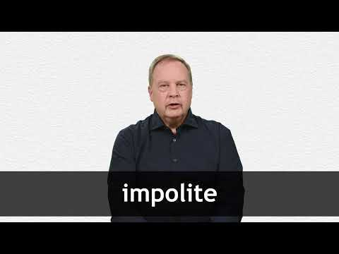 IMPOLITE definition and meaning | Collins English Dictionary