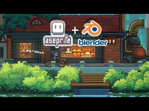 Lakeview Bakery | Aseprite x Blender Pixelart [038]