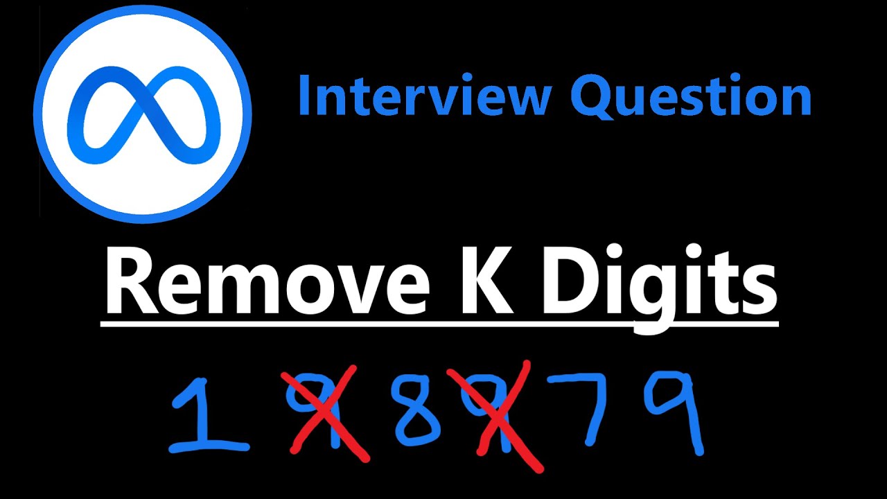 Remove K Digits - Leetcode 402 - Python