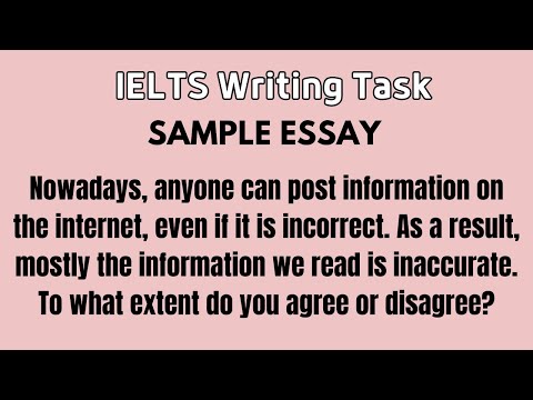 ✍️ IELTS Writing Task 🔊 The Accuracy of Internet Information #essay #ielts #ieltswriting