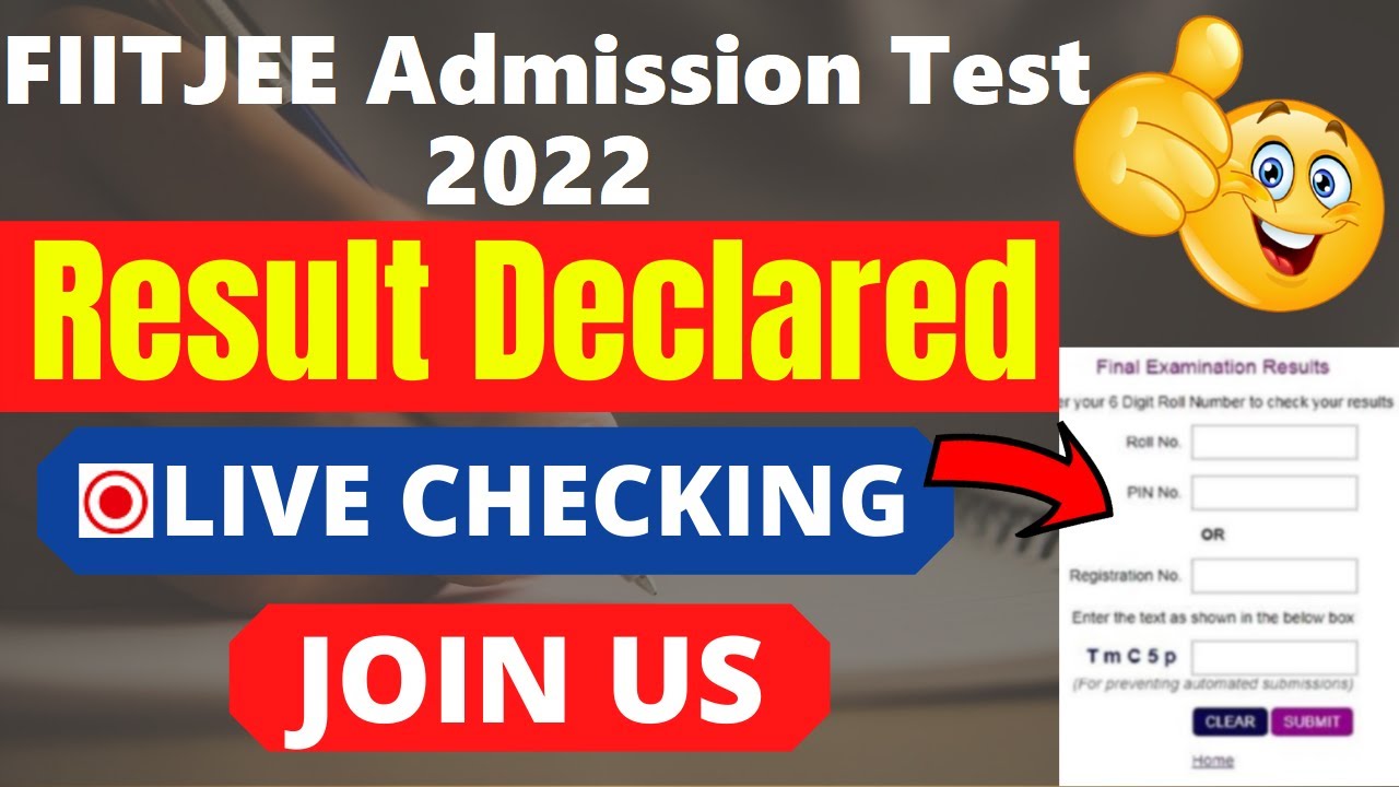 FIITJEE Admission Test 2022 Result (Declared) - Download FIITJEE Exam 2022 Results Here