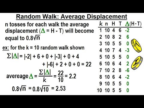 Statistics: Ch 4 Probability in Statistics (10 of 74) Random Walk: Average Displacement