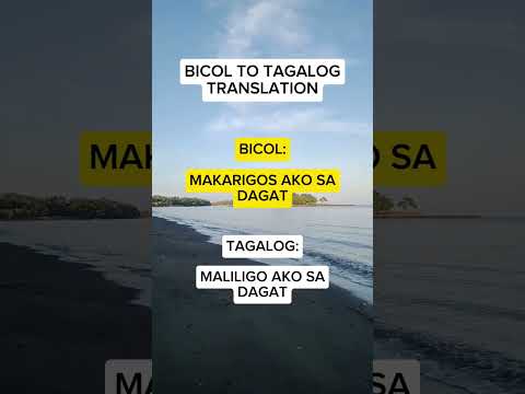 BICOL TO TAGALOG TRANSLATION #everyone