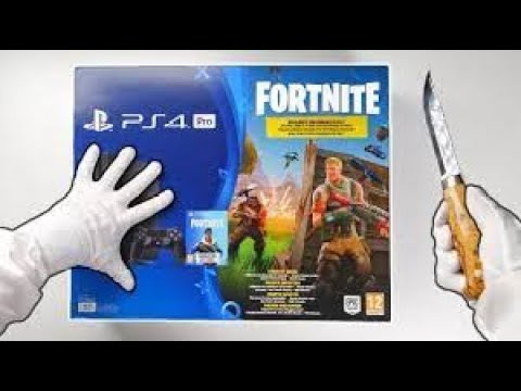 PS4 "FORTNITE" CONSOLE UNBOXING! Playstation 4 Pro Fortnite Battle Royale Bundle + Bomber Skin