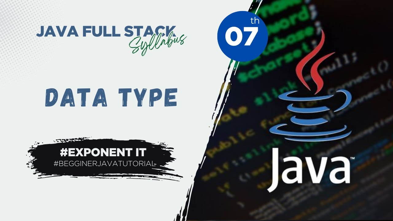 ✅ Java Tutorial #7 | Data Types in Java Explained with Examples | Core Java for Beginners