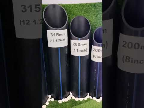 😱 different sizes of HDPE pipes