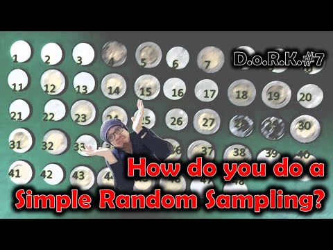 How to do simple random sampling | DorK#7 #research #sampling #srs