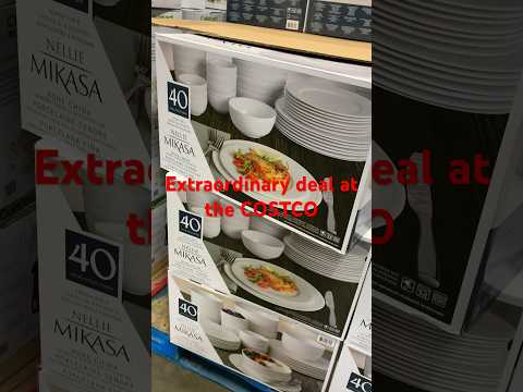 #mikasadinnerset #costco #costcodeals #costcoshopping #mikasa #trending #shortvideo #deals #yt #fun