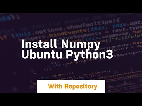 install numpy ubuntu python3