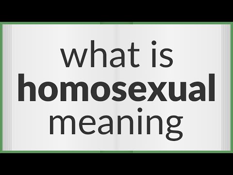 Homosexual | meaning of Homosexual