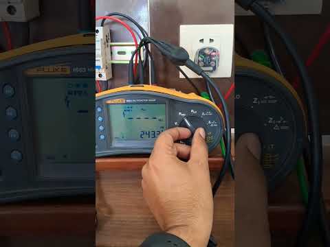 RCD, RCBO tripping time testing by Fluke multimeter 1663