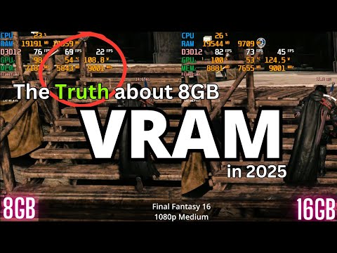 How bad is 8GB of VRAM in 2025? Medium vs Ultra Settings 1080p, 1440p