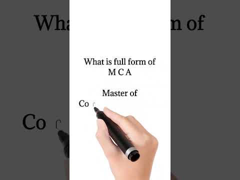 What is full form of M C A ? Master of Computer Application.#MCA #computer #delhi #viral