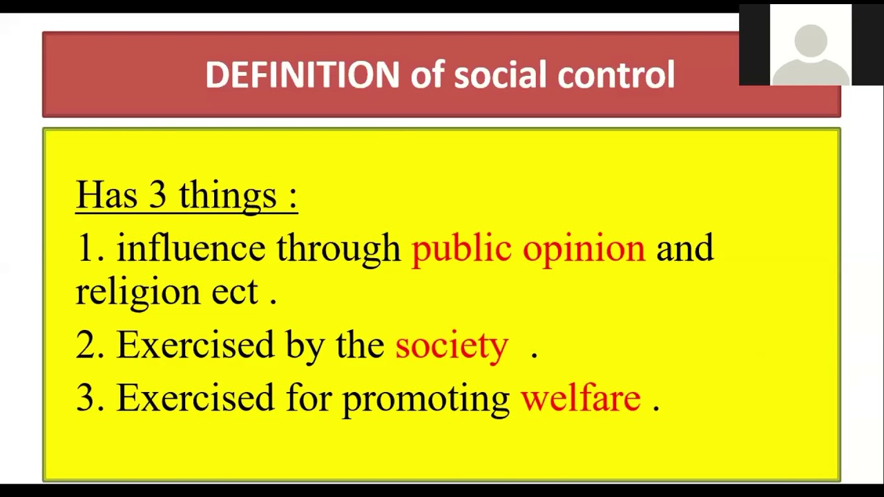 ONLINE TEACHING – social control