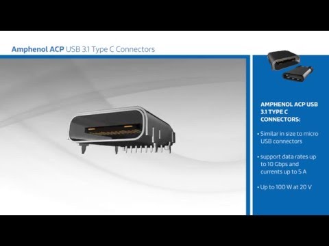 New at Mouser – Amphenol USB Type-C™ Solutions