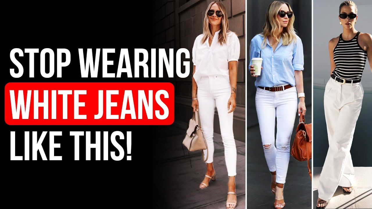 7 GENIUS White Jeans Styling Hacks To Look 10x More EXPENSIVE Over 50