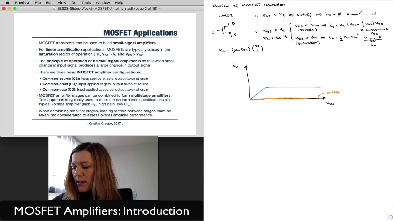 Introduction to MOSFET Amplifiers