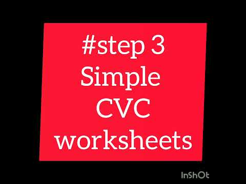 How to teach CVC words easily/CVC words worksheets for pre-schooler/three letters words to kids