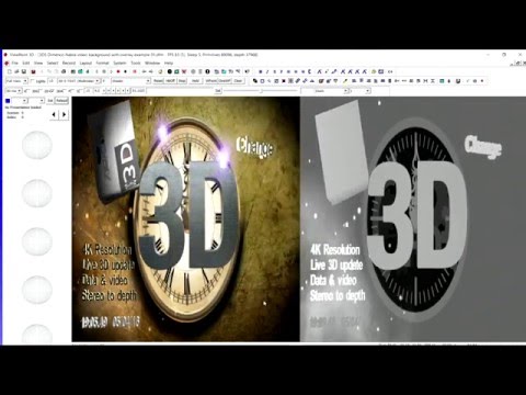 Viva3D plays 3D S3D/SBS movies with live mixed 3D CG
