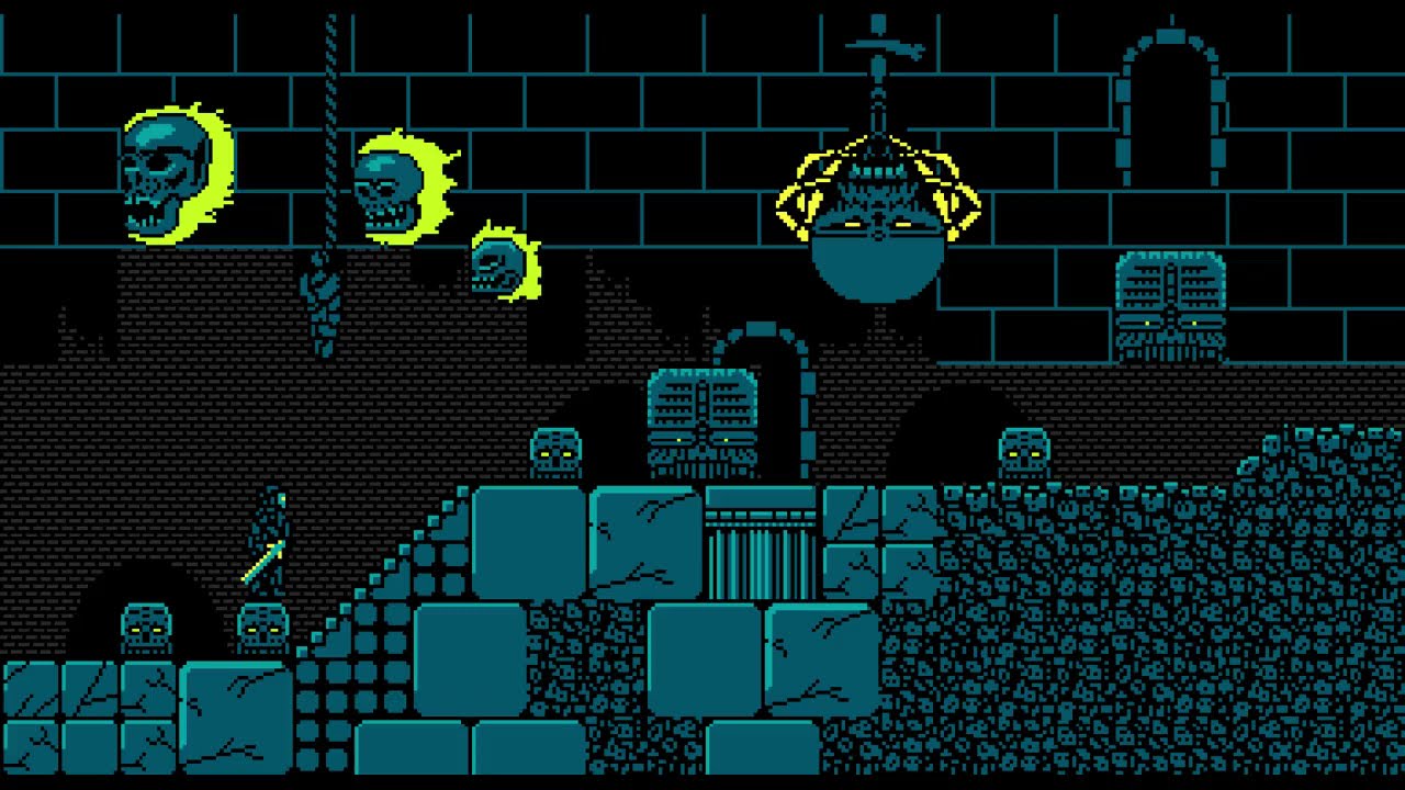 PIxel Art - NES Castlevania Inspired - Timelapse - Catacomb enemies