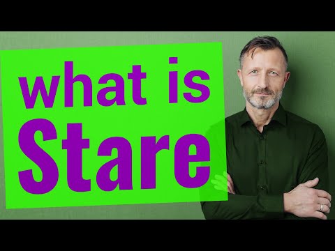 Stare | Meaning of stare