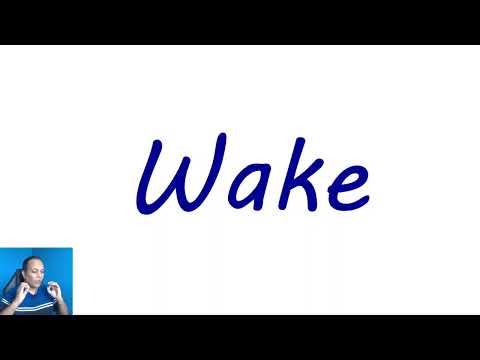 Meaning of wake in Hindi Urdu | 4 meaning of wake as a noun and verb with example sentences