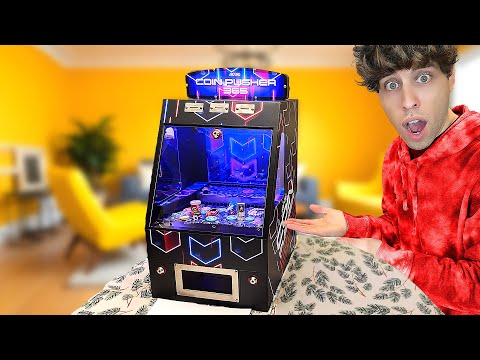 Revealing The World's First Tabletop Coin Pusher!