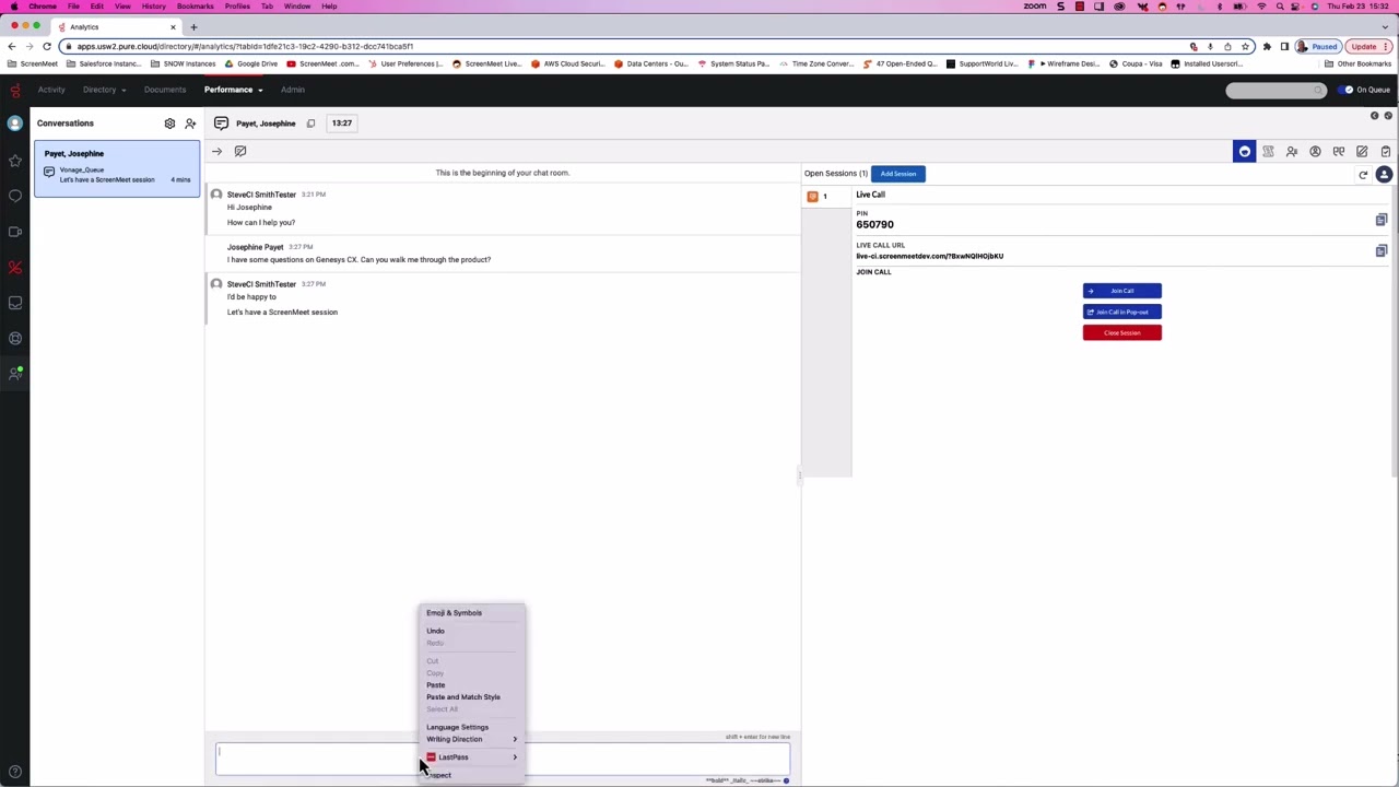 ScreenMeet Screen Sharing for Genesys