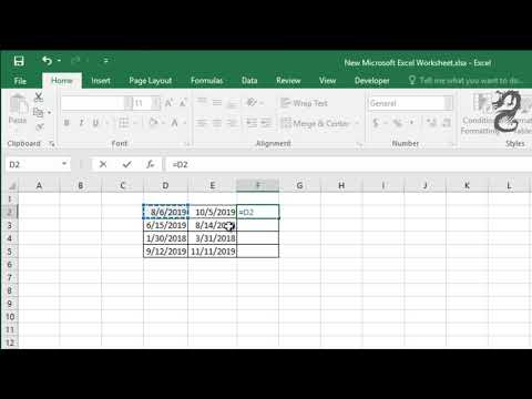 Determining the Date 60 and 90 days away in Excel